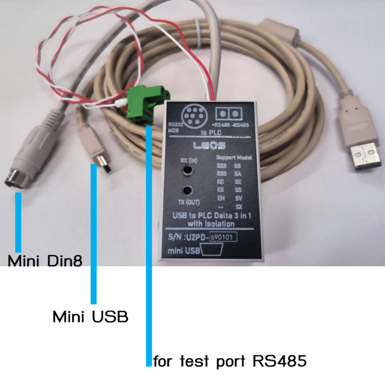 USB To PLC Delta 3 in 1 with Isoaltion - LEOS METER | SME INTER